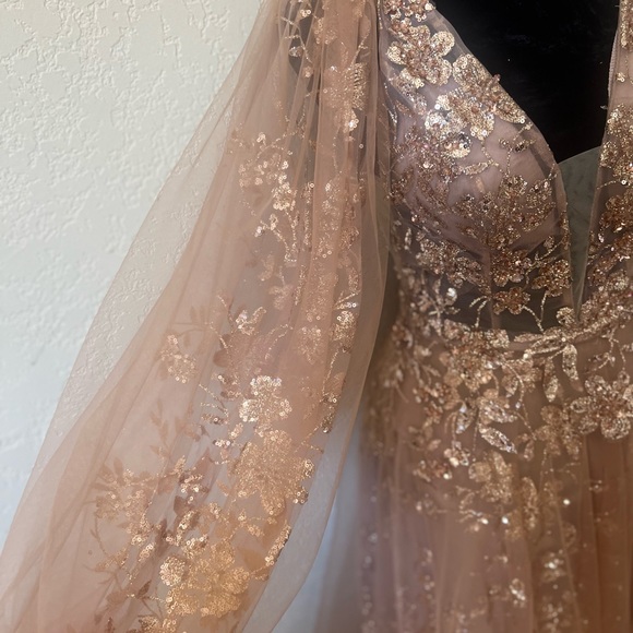 GLS Collective | Dresses | Gls By Gloria Luxury Dress Rose Gold ...